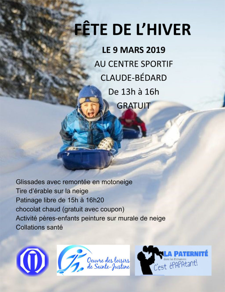 Fête d’hiver – Municipalité de Sainte-Justine